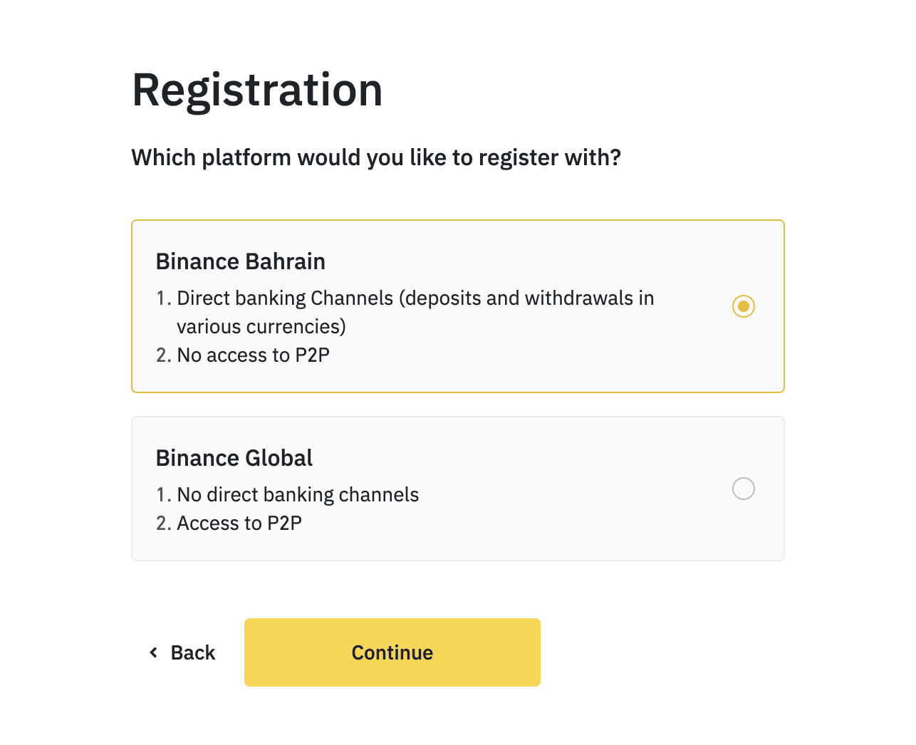 How to create an account with Binance Bahrain? | Binance Support