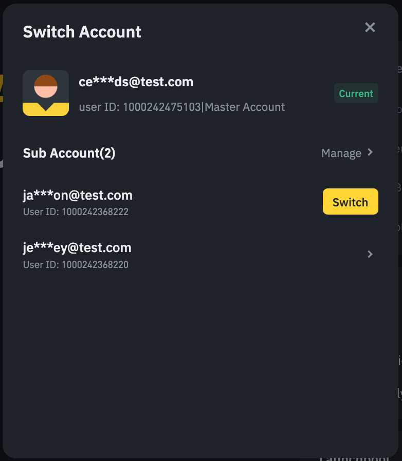 How to Switch Between Multiple Binance Accounts | Binance Account,Binance Switch Accounts,How to ...