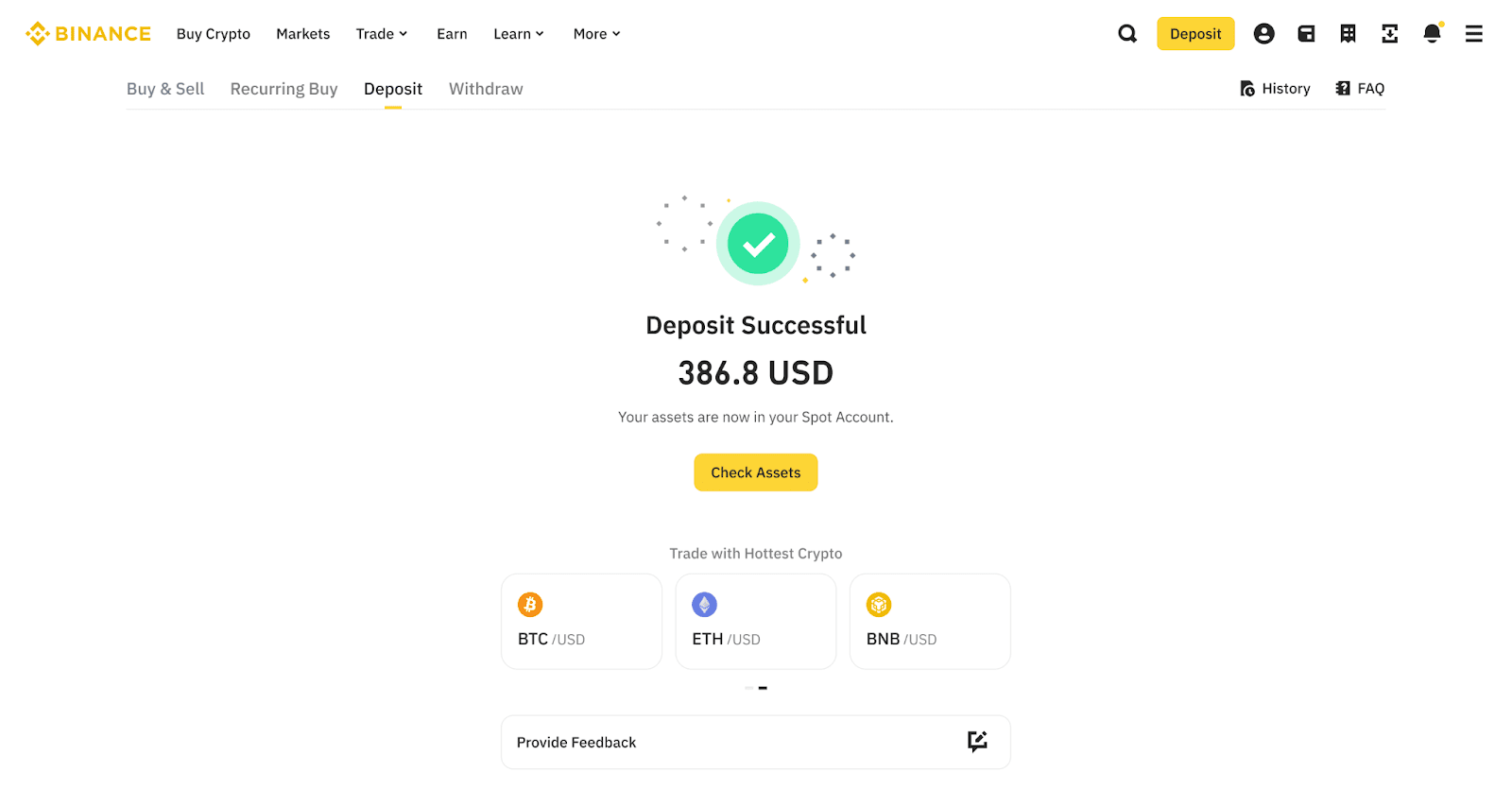 How to Deposit USD on Binance (Supported by BPay) | Binance BPay ...