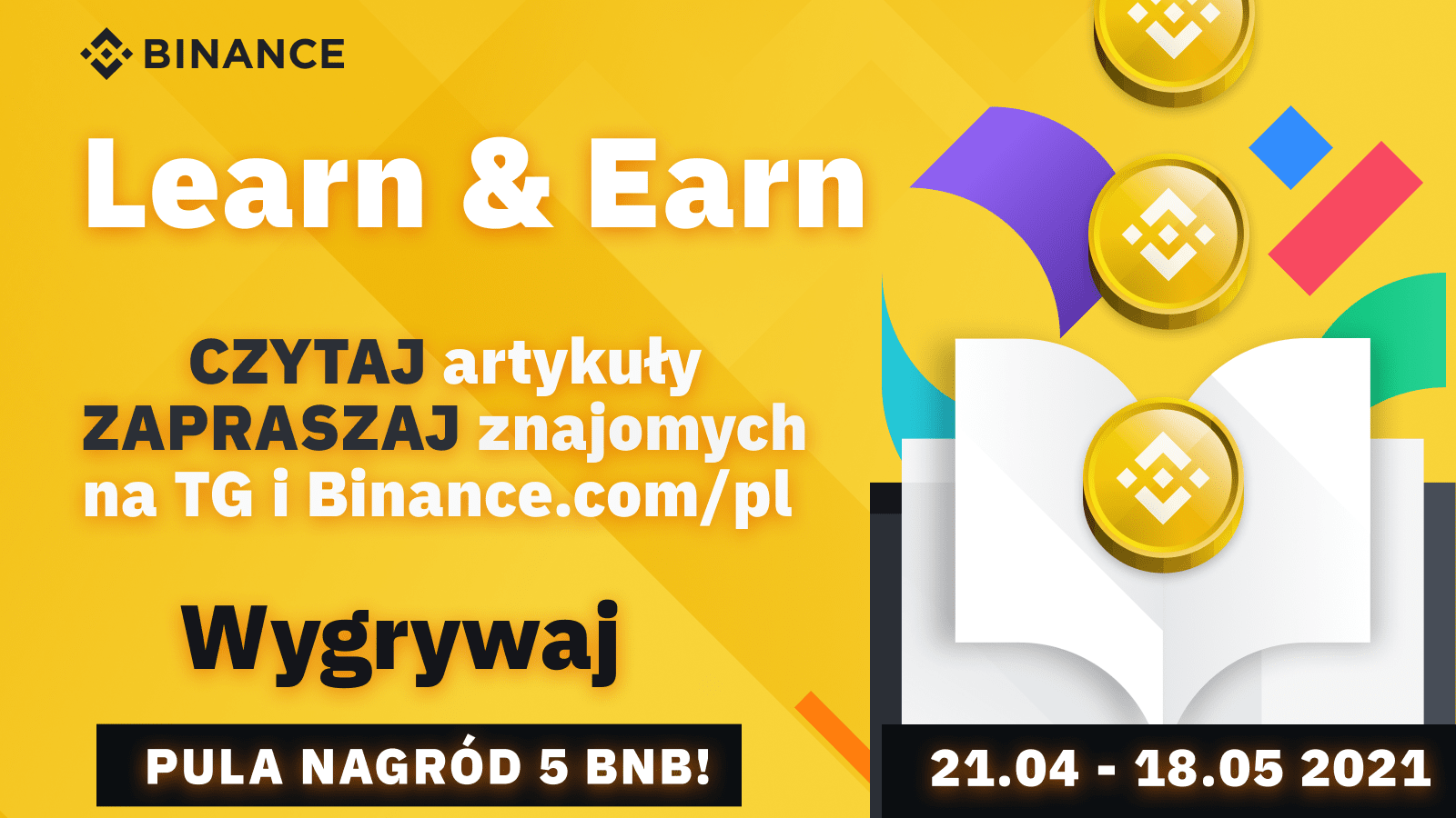 Weź Udział w Konkursie Binance Learn & Earn! Pula nagród 5 BNB! | Blog ...