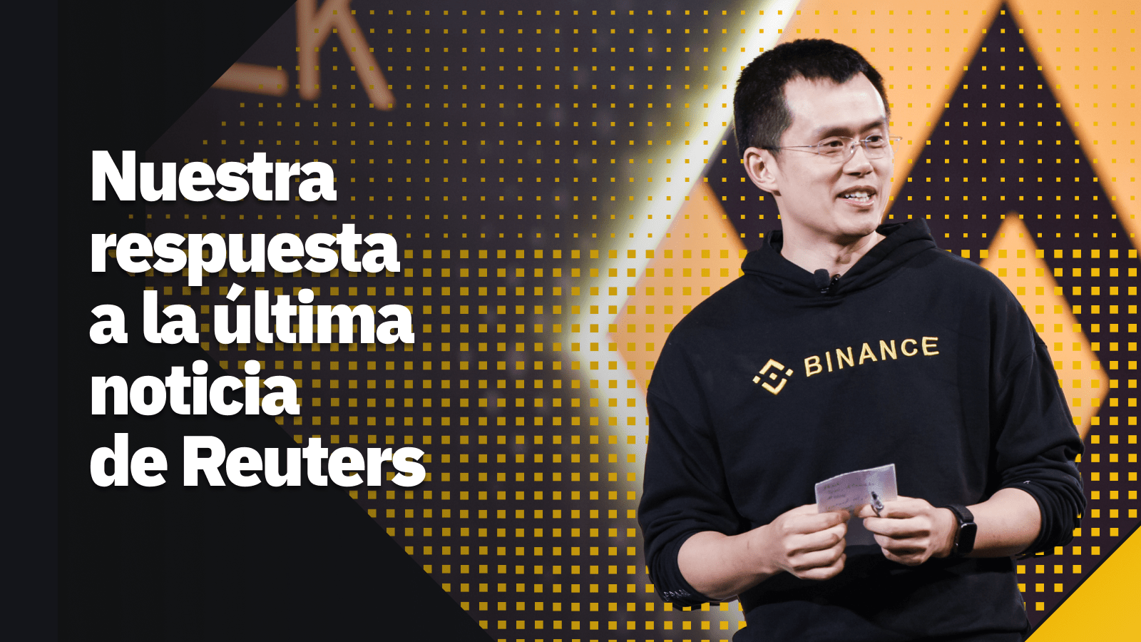 Nuestra respuesta a la última noticia de Reuters | Blog de Binance