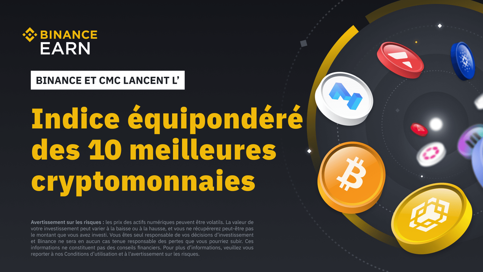 Indice équipondéré des 10 meilleures cryptomonnaies | Blog Binance
