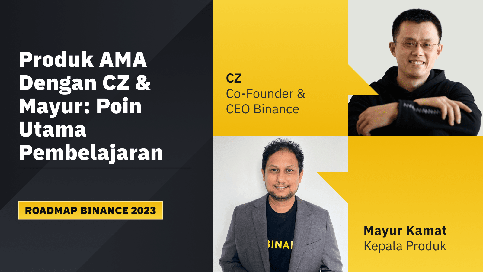 Recap: Product AMA with CZ and Mayur | Binance Blog on Binance Square