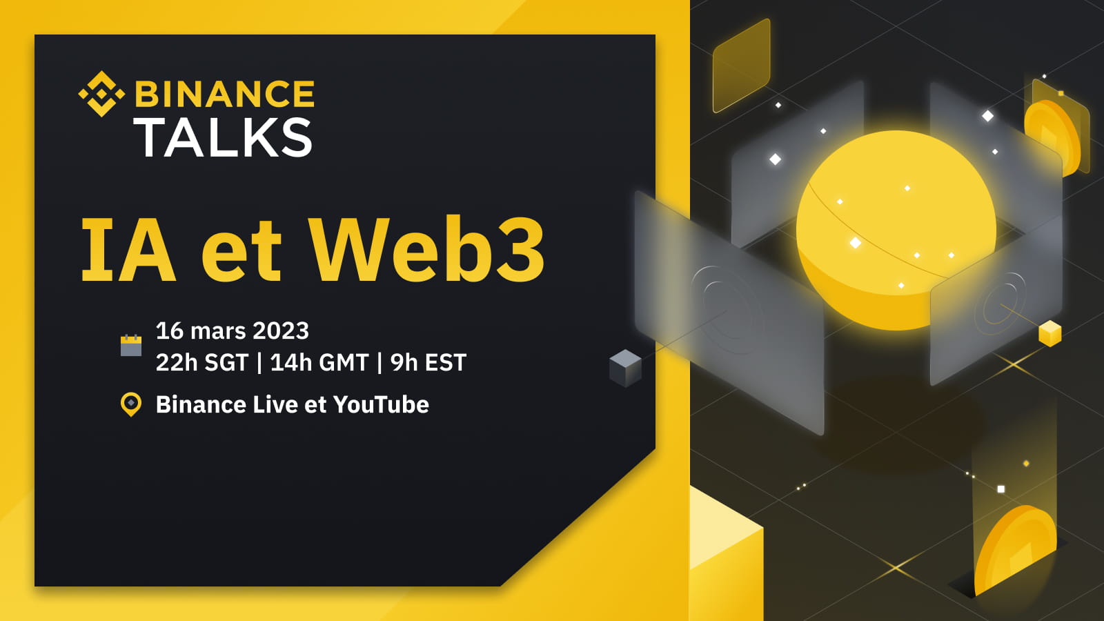 Découvrez le 16 mars le deuxième épisode de notre nouvelle émission en ligne, Binance parle de l ...