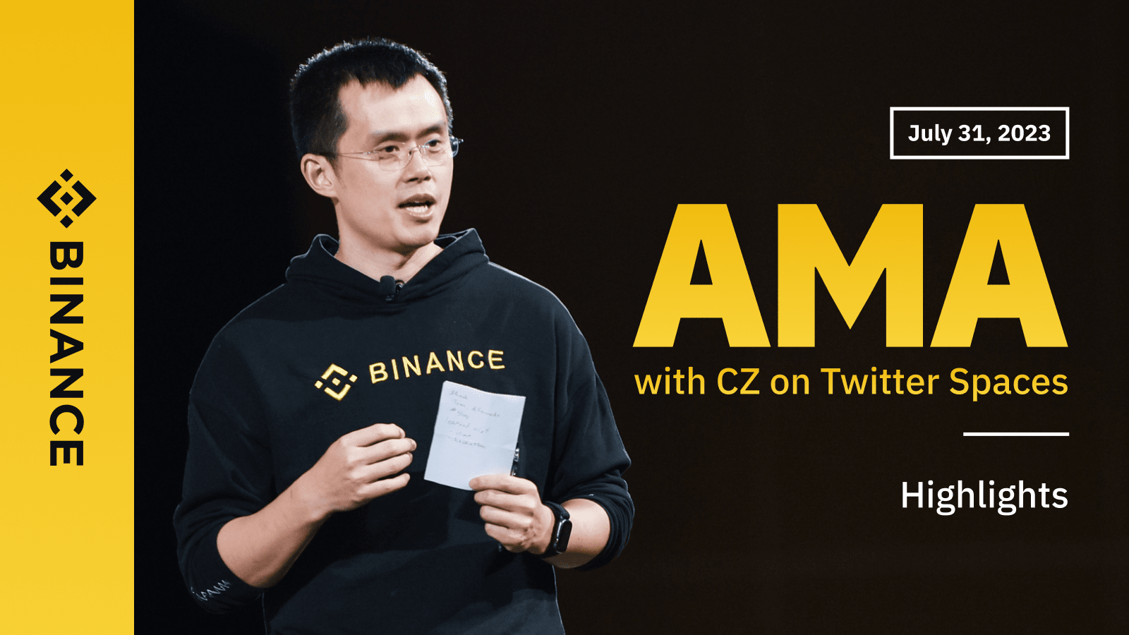 Highlights From CZ’s July 31 AMA on Twitter Spaces | Binance Blog