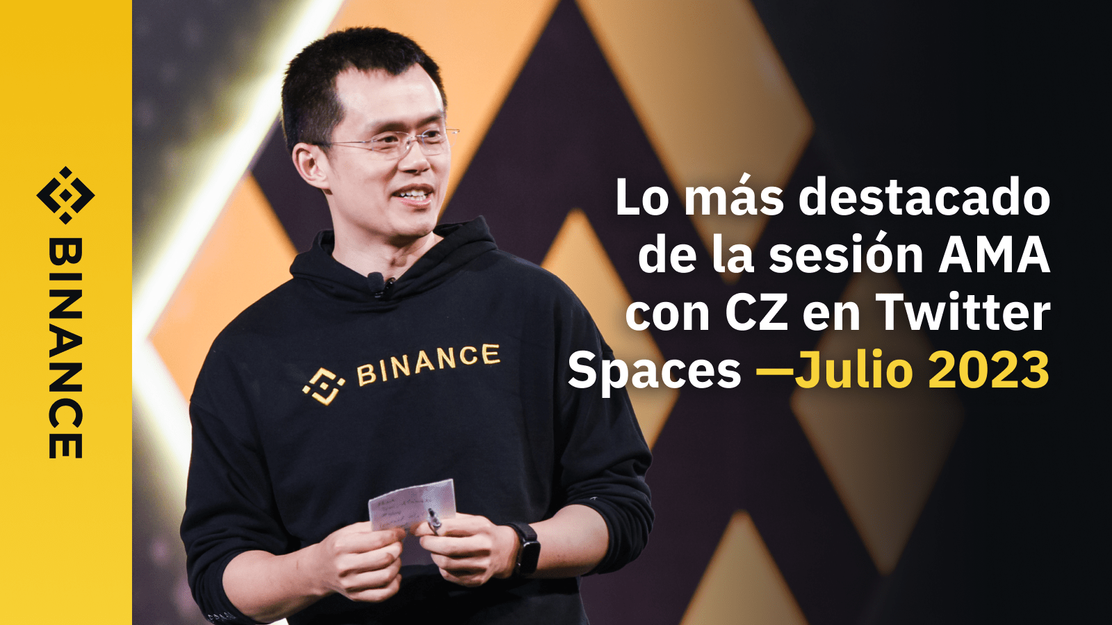 Highlights from the AMA session with CZ on Twitter Spaces—July 2023 ...