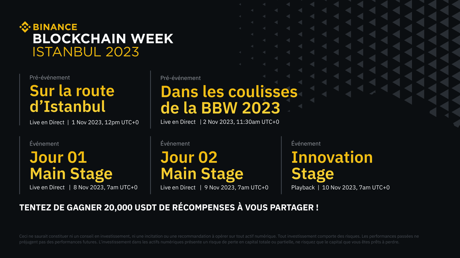 Follow Binance Blockchain Week 2023 Istanbul live with our five ...