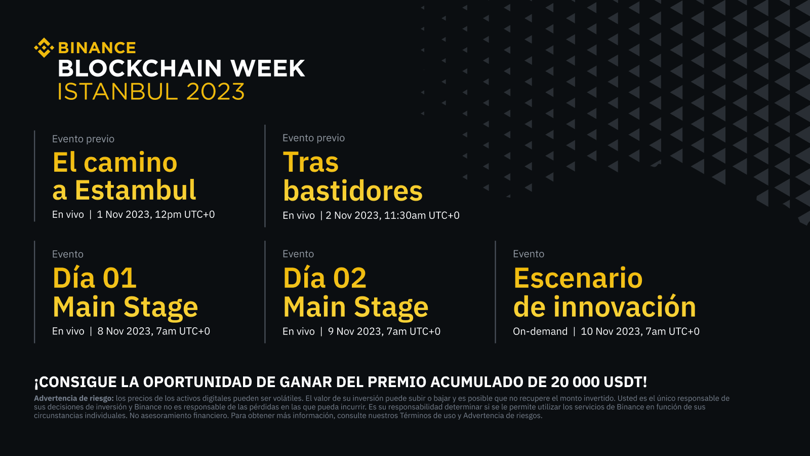 Join our five Binance Blockchain Week Istanbul 2023 live streams ...