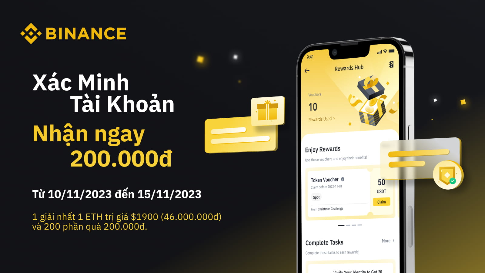 Offer 200 gifts worth 200,000 VND when Verifying Account | Binance Blog on Binance Square