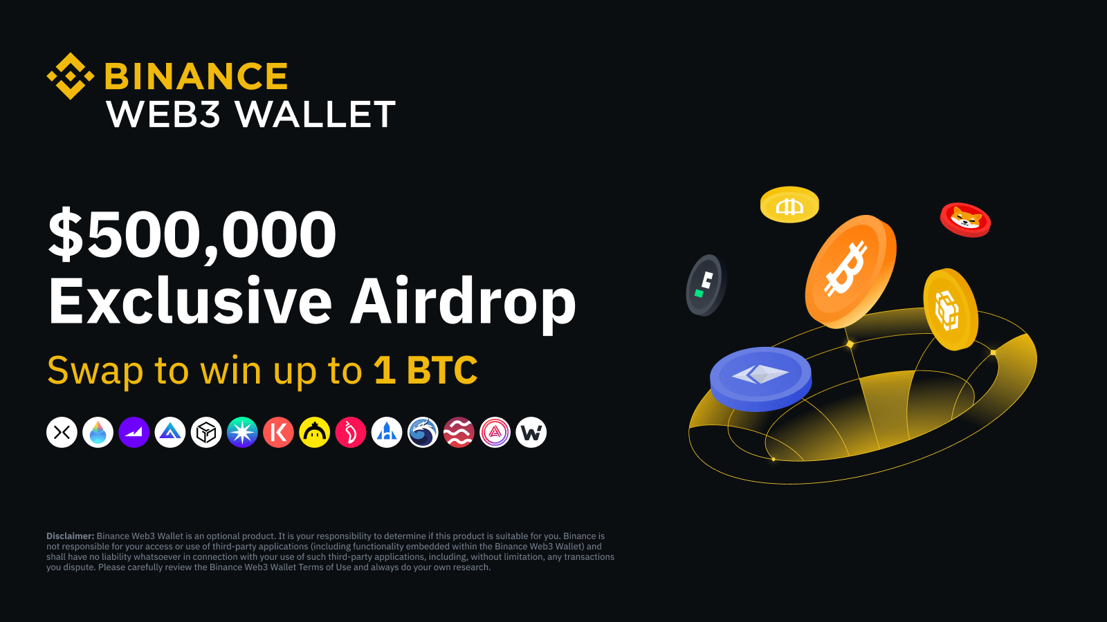 $500K 'Swap to Win' Airdrop from Binance Web3 Wallet! | Binance Blog on Binance Square