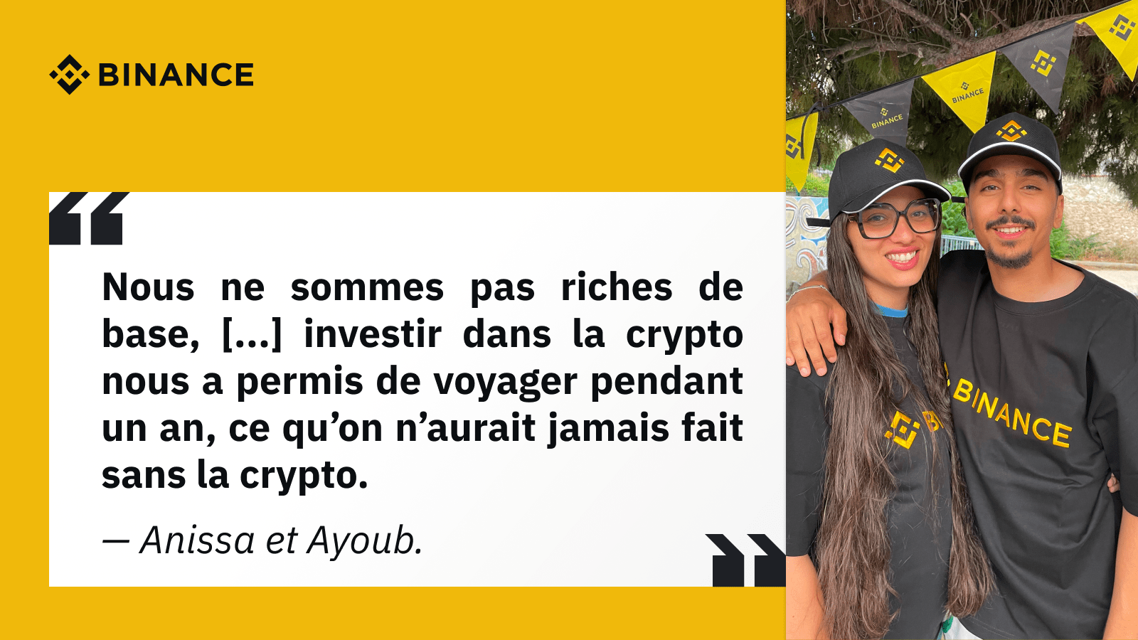 Les Voix De La Crypto - Découvrez le témoignage d’Anissa et Ayoub, un jeune couple qui navigue à ...