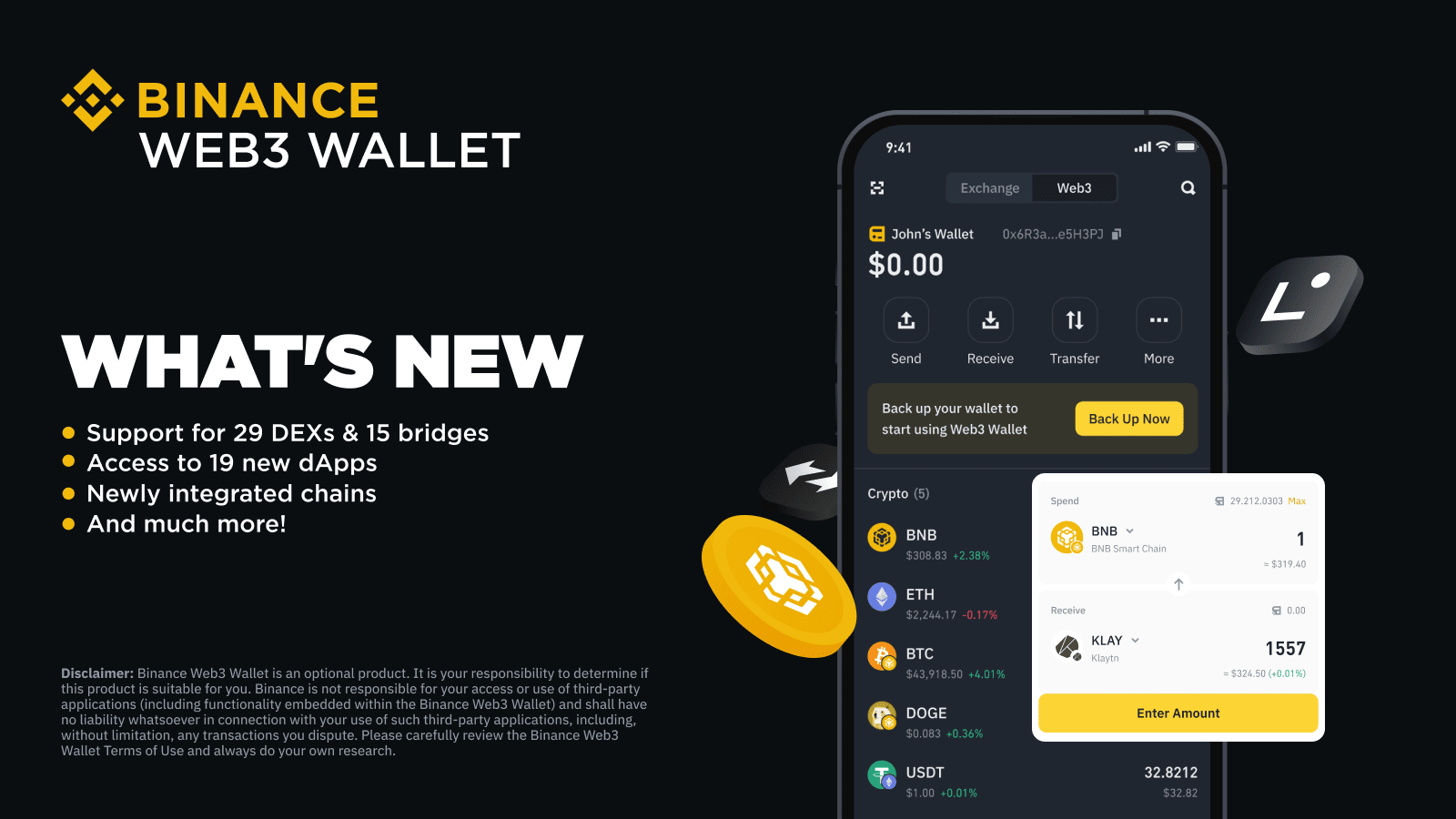 Feature updates for Binance Web3 Wallet | Binance Blog on Binance Square