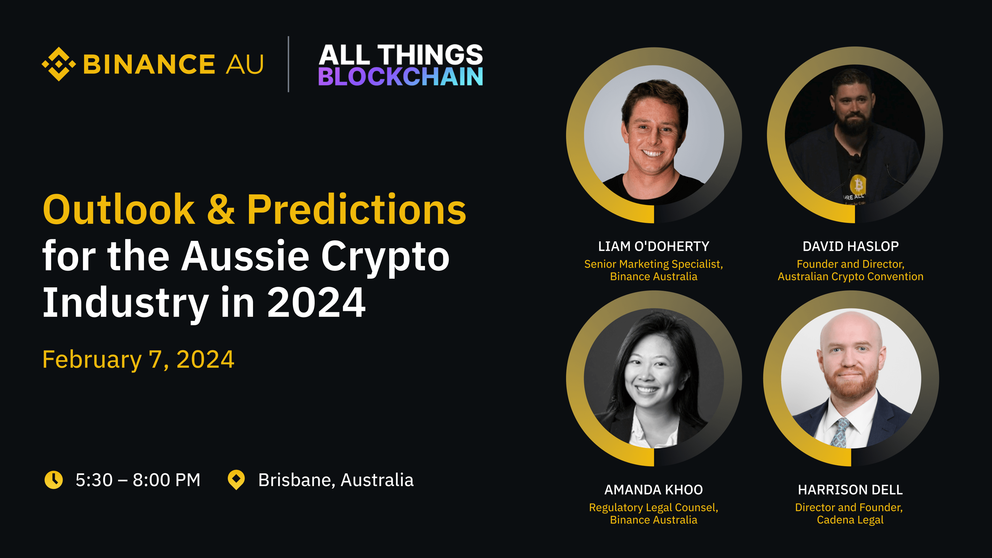 Join Binance Australia at the All Things Blockchain February Meetup!