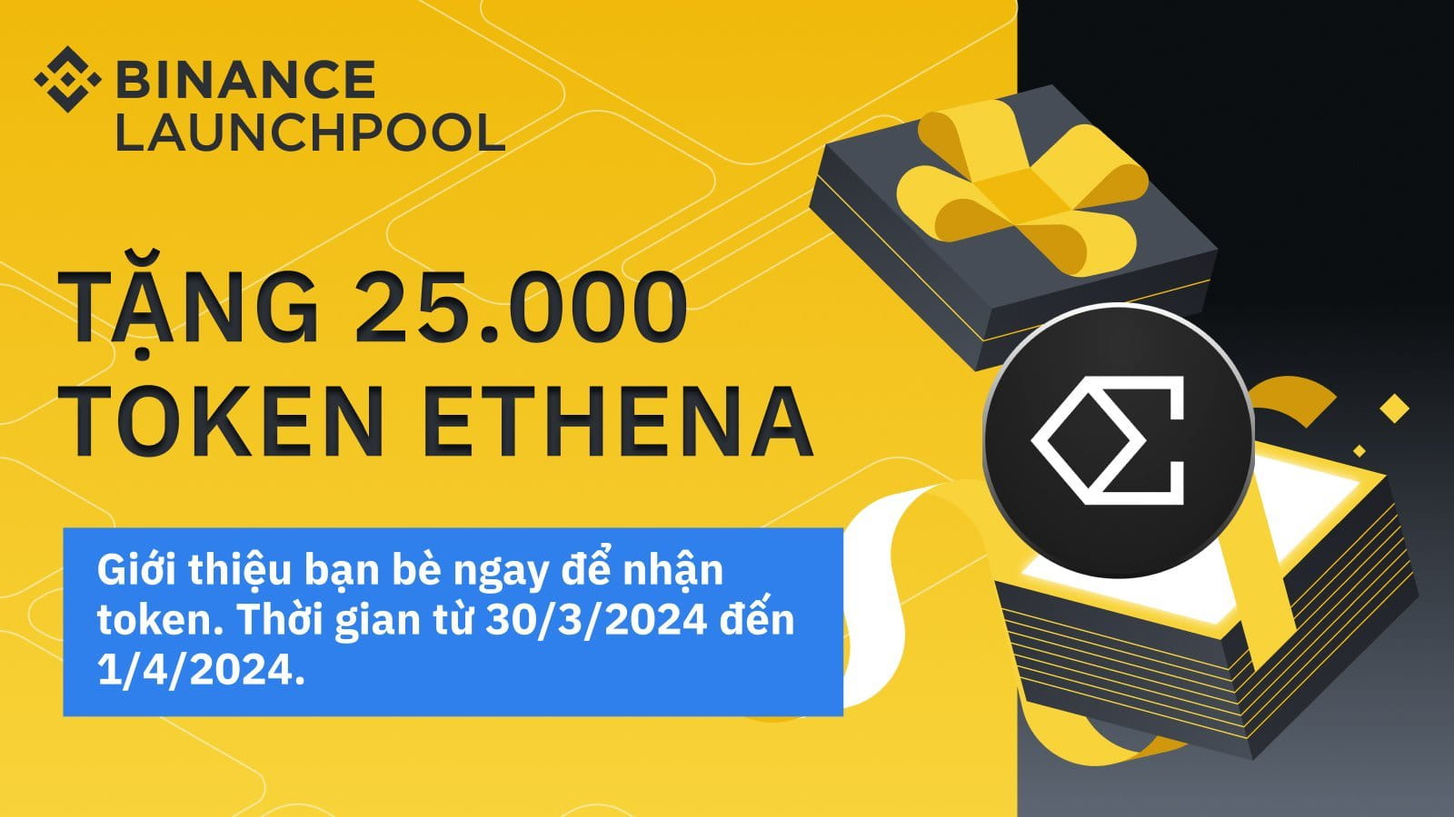 Get 25,000 Ethena tokens when introducing new friends | Binance Blog on Binance Square