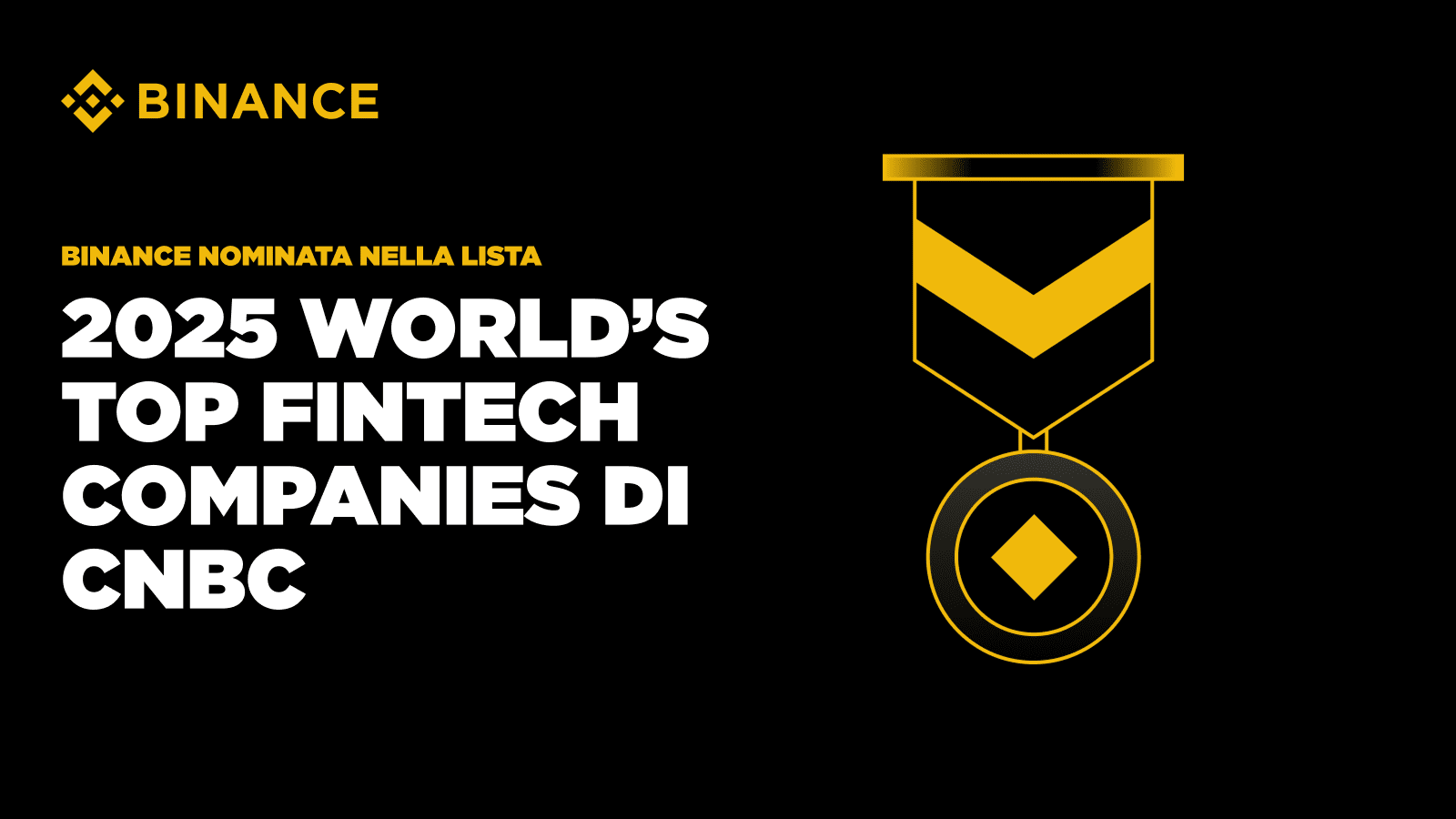 Binance nominato nella lista 2025 World’s Top Fintech Companies di CNBC ...