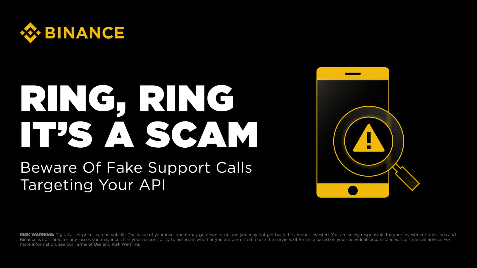 Ring-Ring, It's a Scam – Beware of Fake Support Calls Targeting Your API | Binance Blog