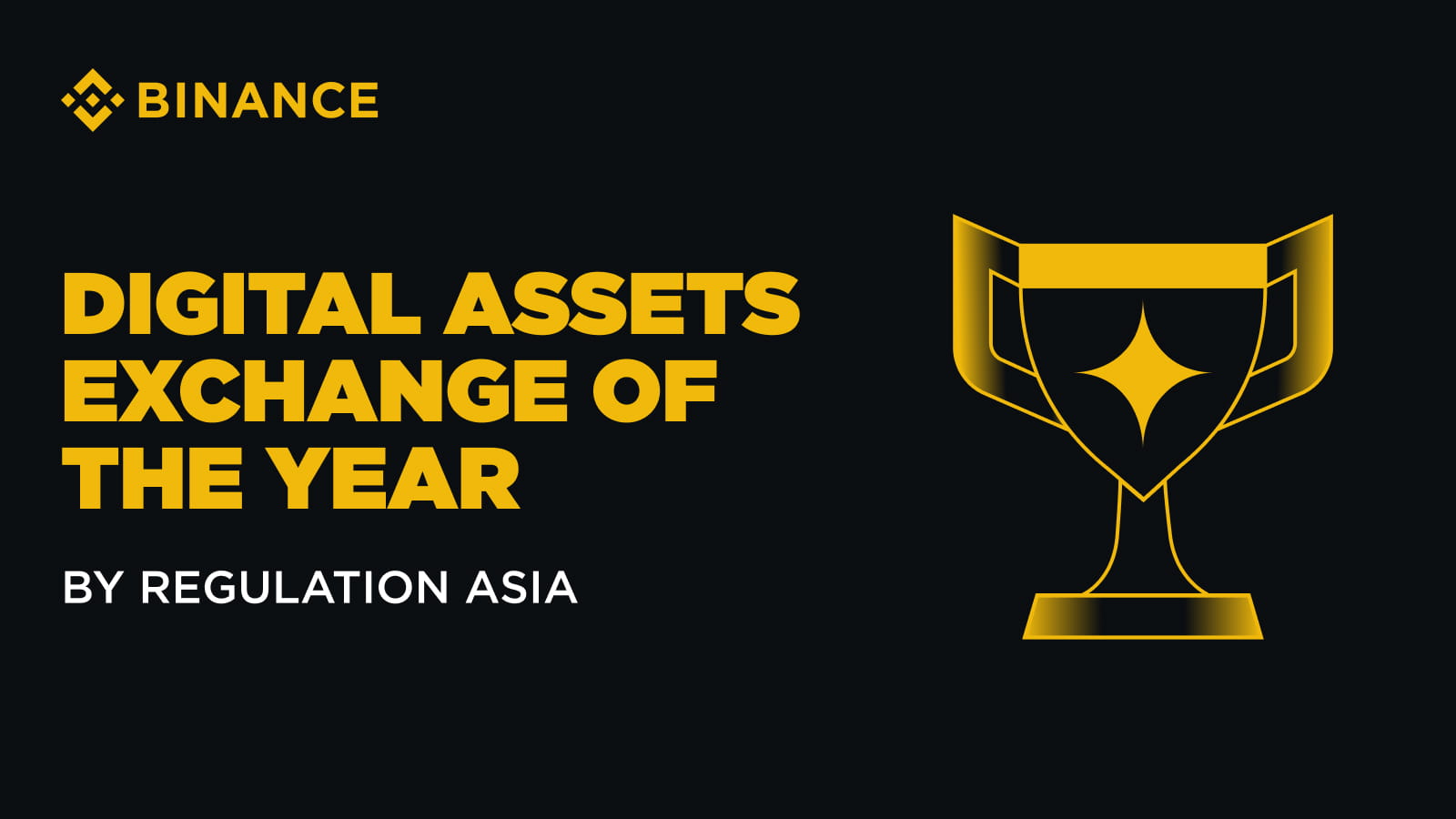 Binance Named Digital Assets Exchange of the Year by Regulation Asia ...