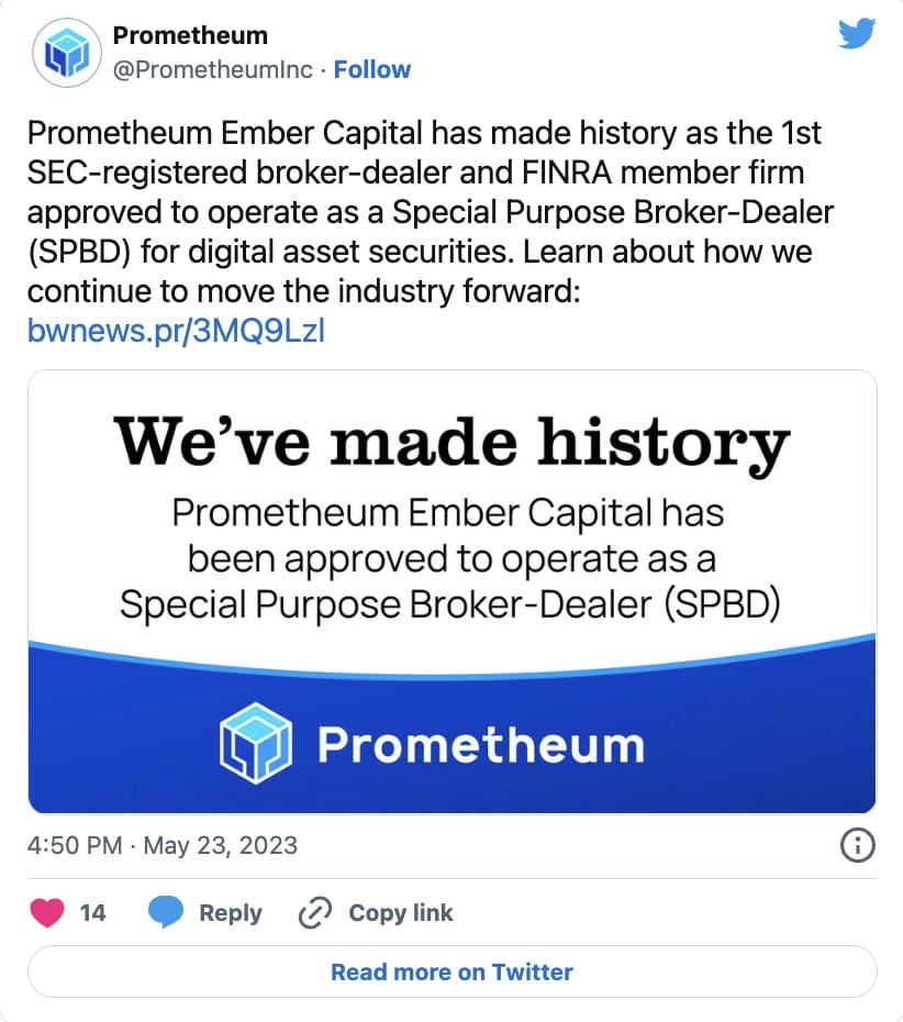 Prometheum Subsidiary Receives FINRA Approval for Digital Asset ...
