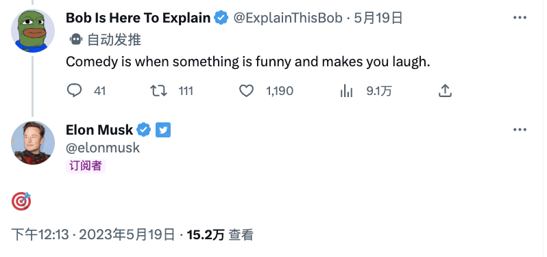 Elon Musk responded to the tweet and pushed BOB up more than 40% in a ...