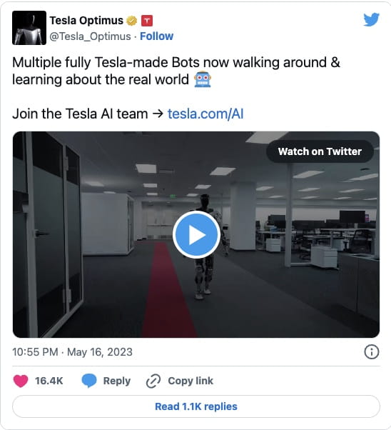 Tesla Updates AI-trained Robot Army, Takes New Bots for a Walk ...
