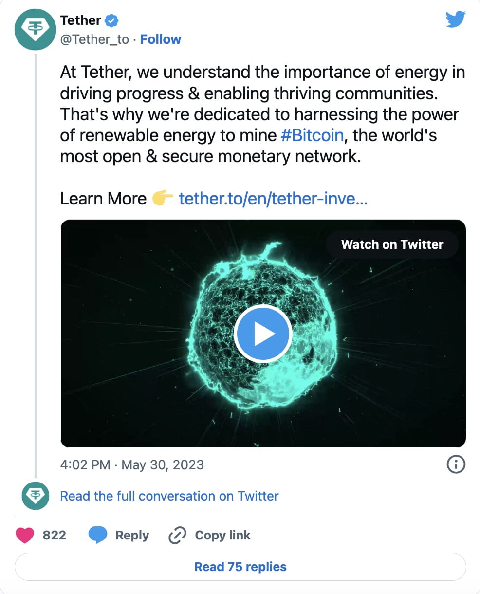 Tether Moves Into Bitcoin Mining in Uruguay | Binance News on Binance ...