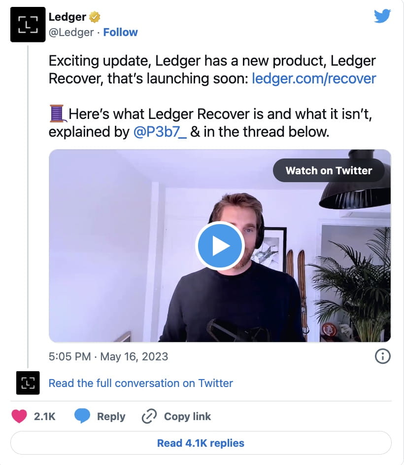Ledger CEO Says ‘sharded’ Wallet Keys Could Be Shared If Subpoenaed ...