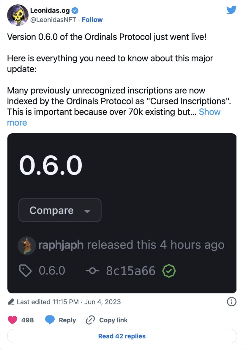 Bitcoin Ordinals Rolls Out Upgrade to Rectify 'Cursed Inscriptions ...