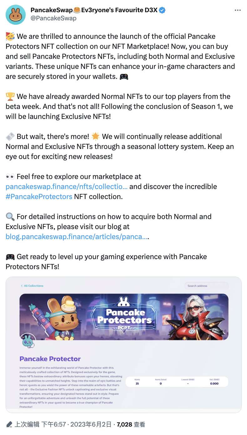 PancakeSwap Officially Launches “Pancake Protectors” on Its NFT Marketplace | Binance News on ...