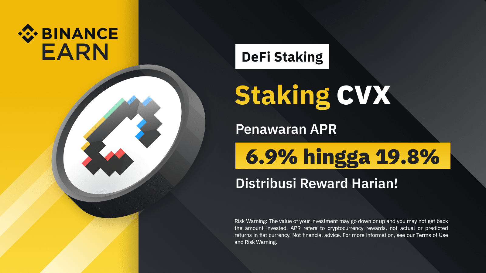 Binance DeFi Staking Adds Support for CVX with APR Up to 19.8% | Binance Announcement on Binance ...