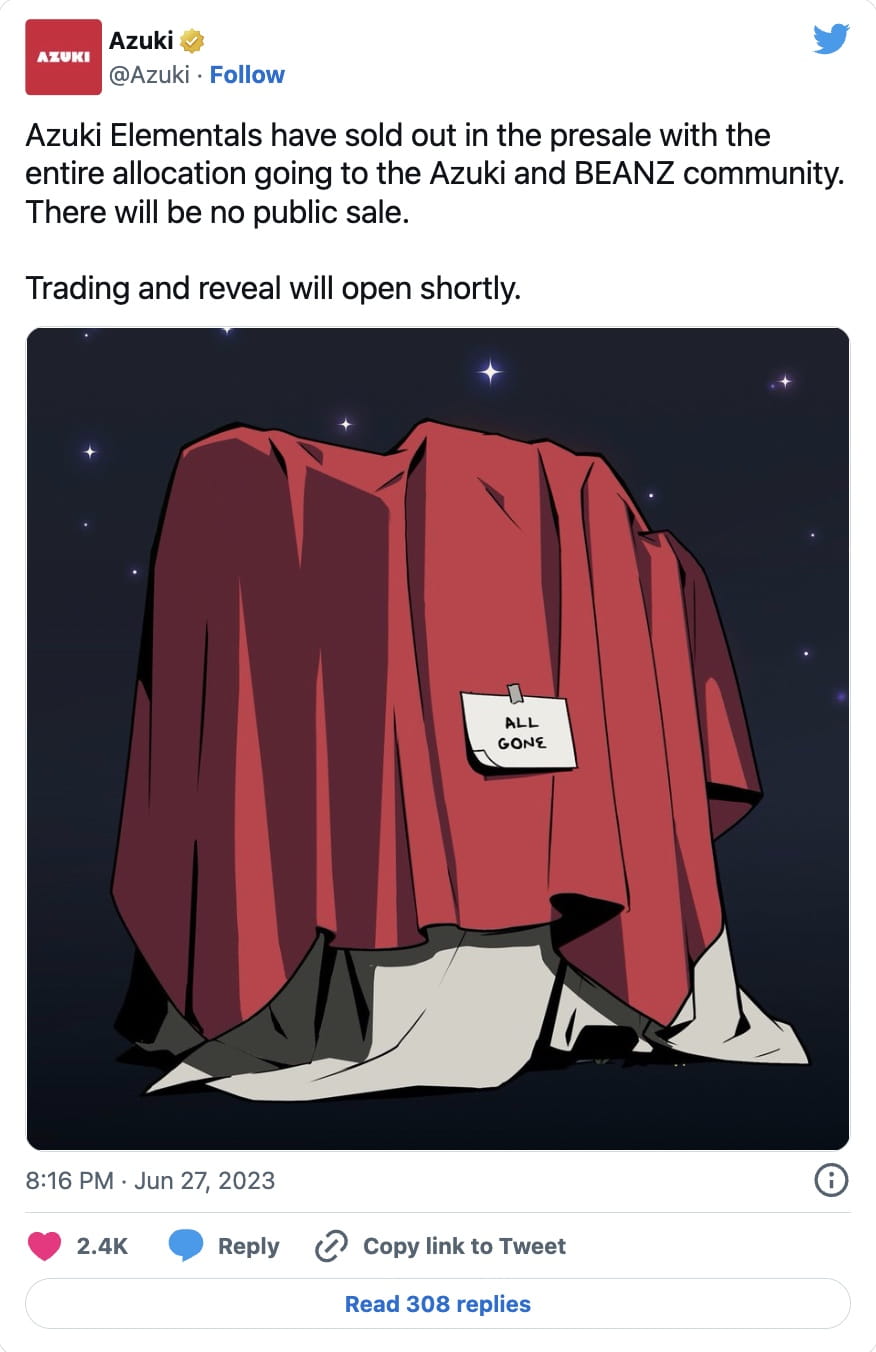 Azuki NFT Prices Slide 44% After Creator Releases 'Basically Identical ...