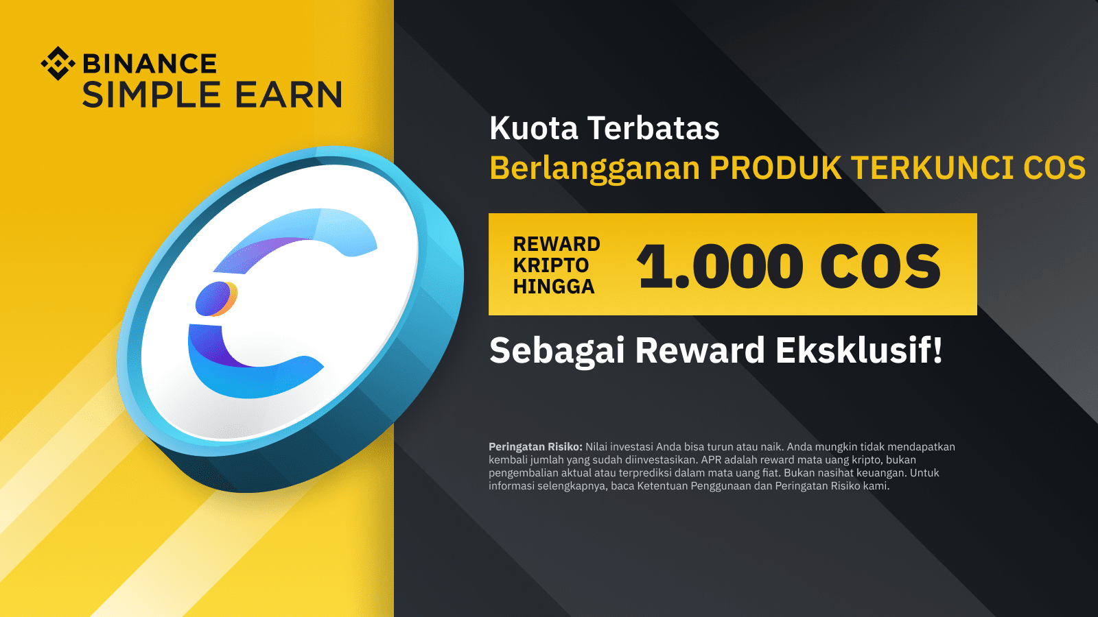 Produk Terkunci COS: Nikmati APR Eksklusif & Raih Reward hingga 1.000 ...