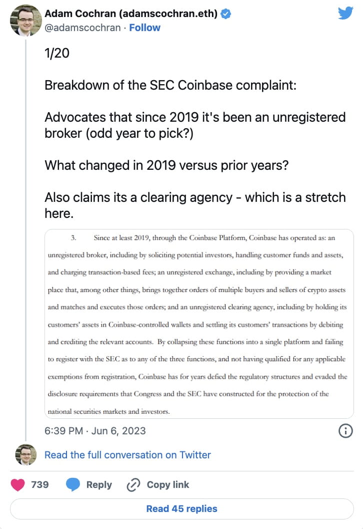 Coinbase Reminds World It Tried to ‘embrace Regulation’ As SEC Sues for ...