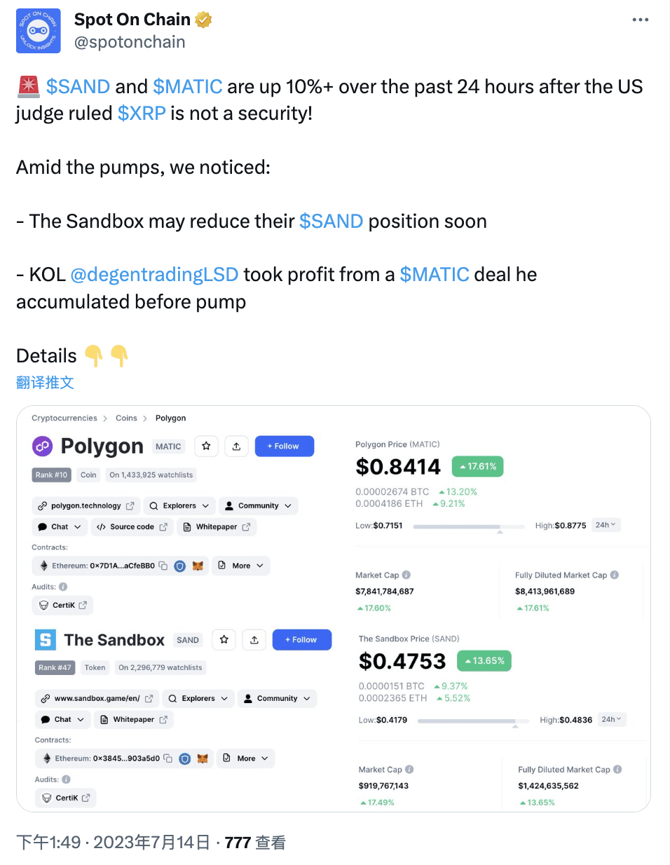 Data: The Sandbox address transferred 55 million SAND, equivalent to about 25.6 million US ...