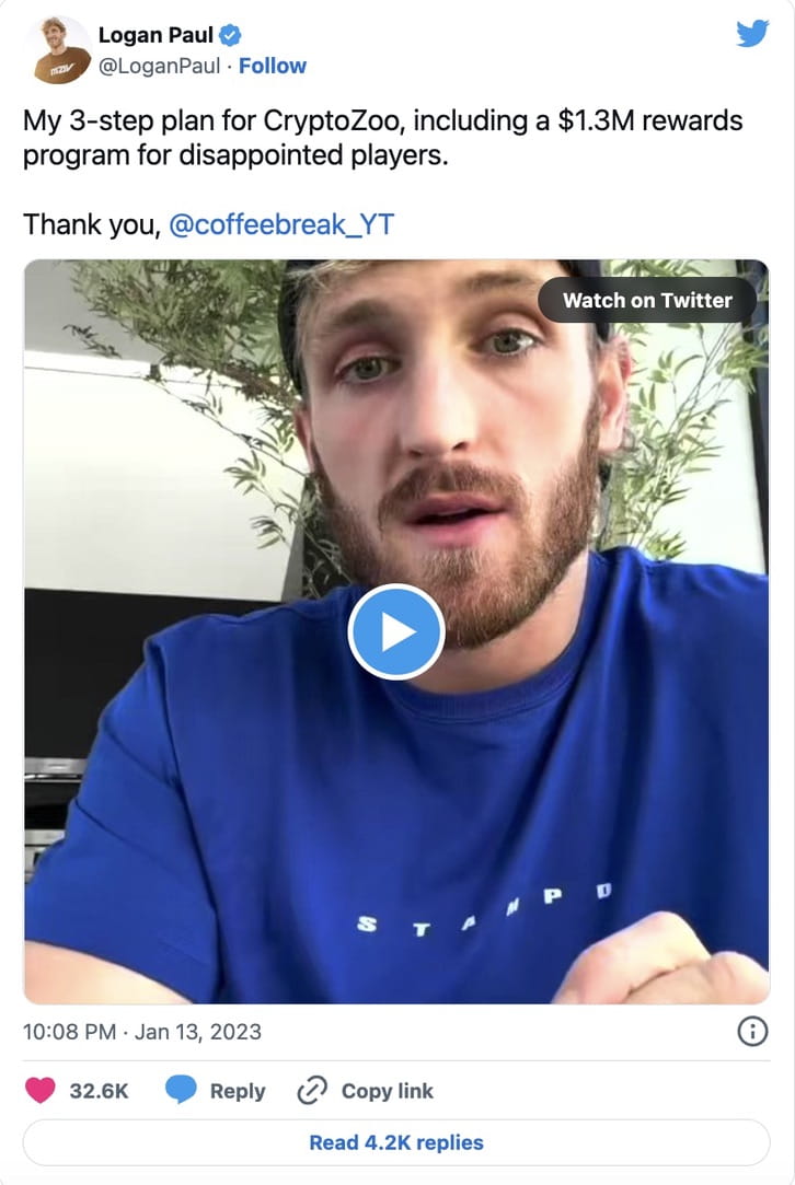 Investors Still Waiting on $1.9M Refund Logan Paul Promised Six Months ...