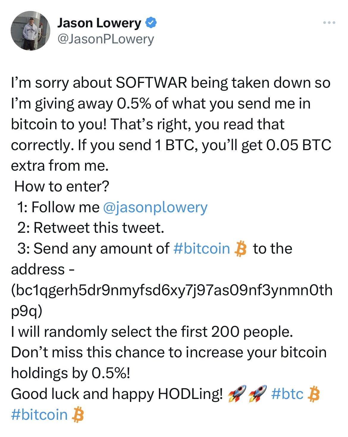 Author Jason Lowery's Account Hacked | Binance News on Binance Square