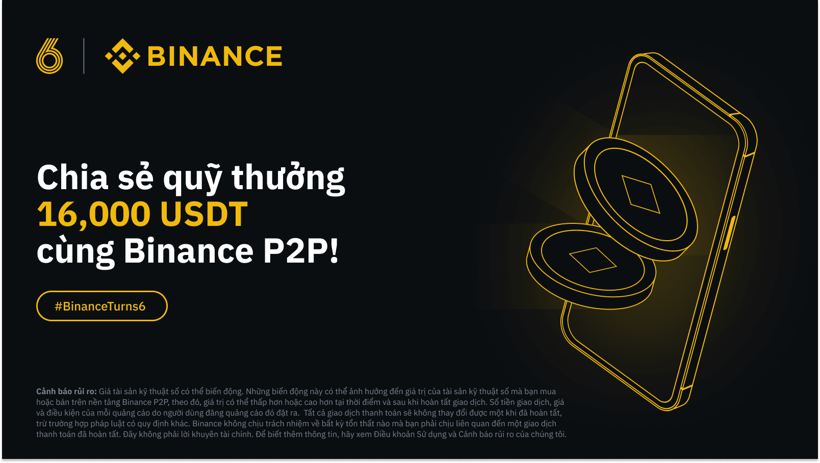 #BinanceTurns6: Trade on Binance P2P to Share 16,000 USDT in Token ...