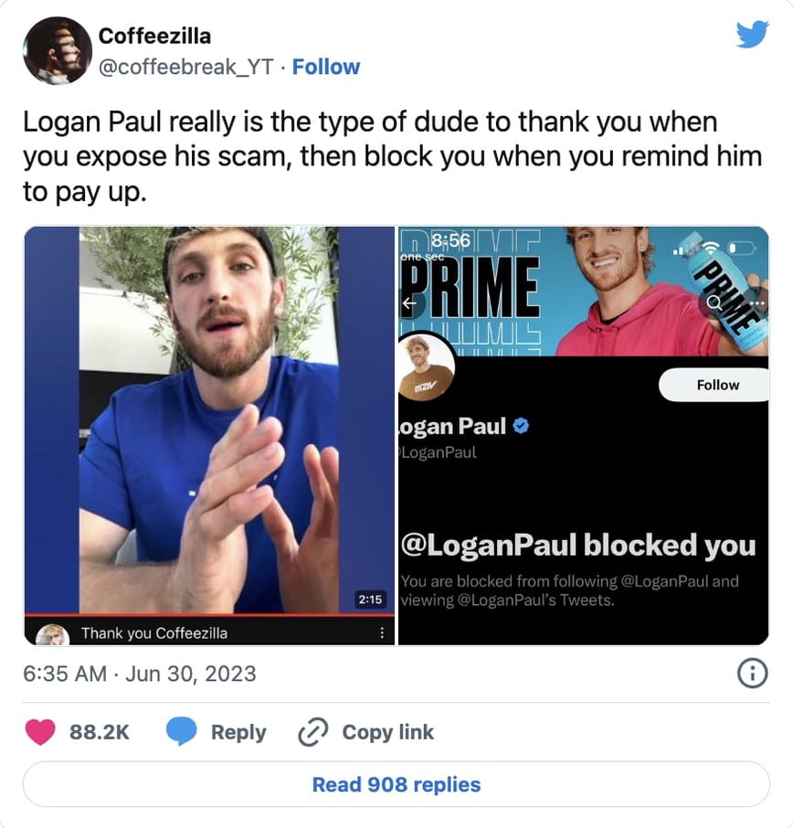 Investors Still Waiting on $1.9M Refund Logan Paul Promised Six Months ...