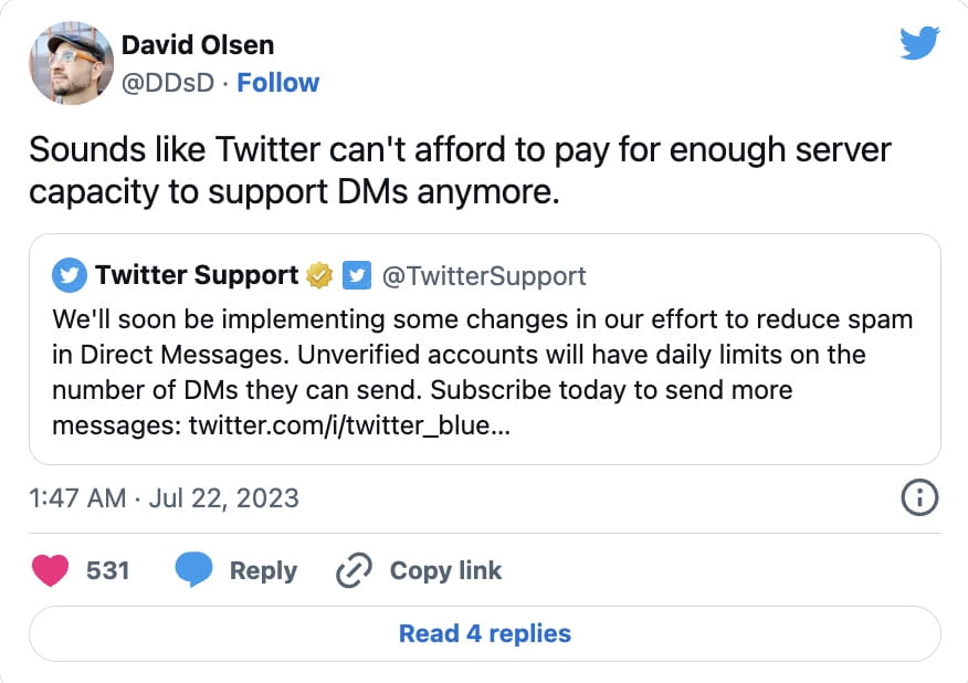 Twitter to Impose Daily Limits on DMs for Unverified Accounts, Citing ...