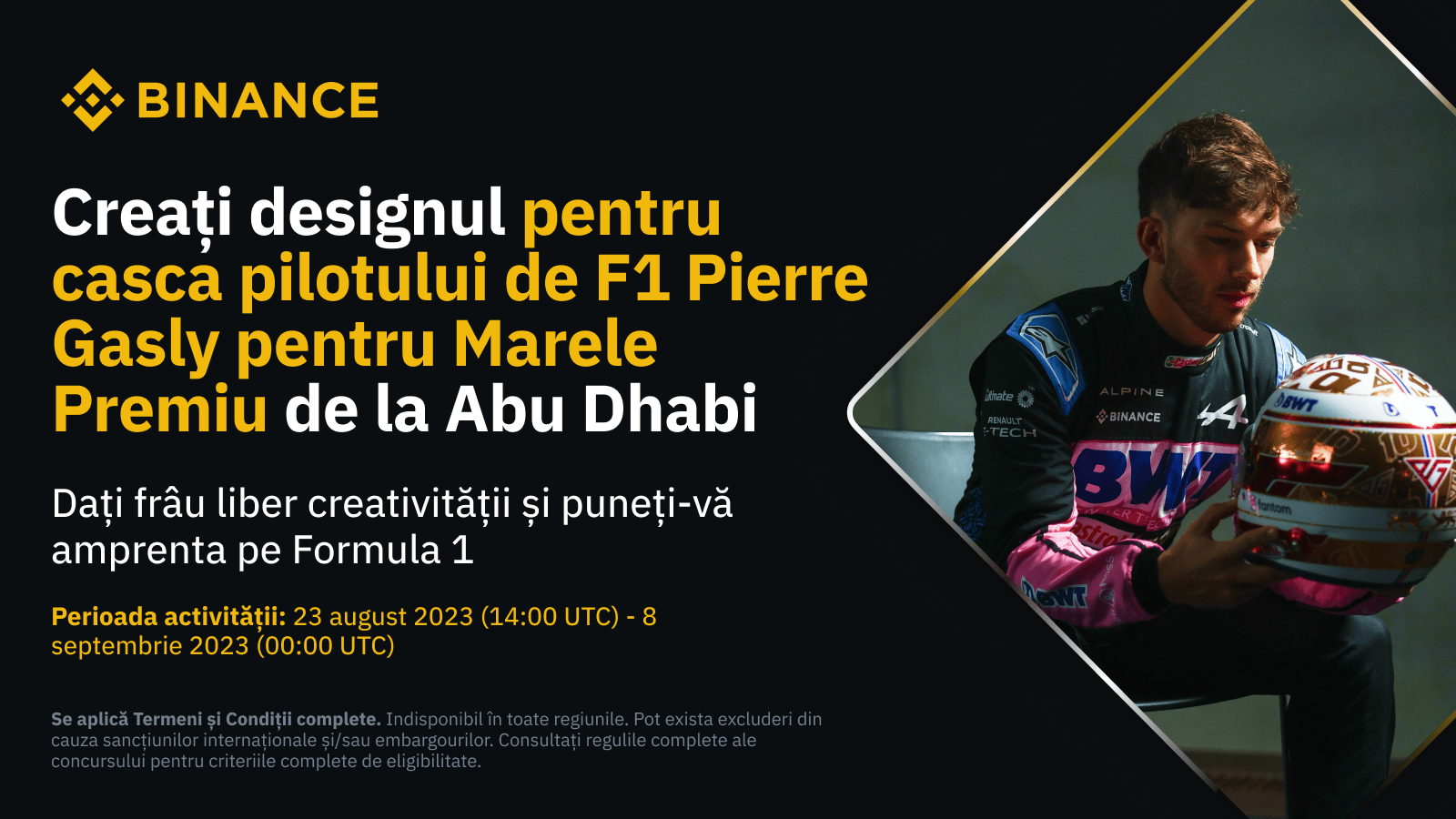 Apel pentru pasionații de Formula 1: Design pentru casca lui Pierre ...