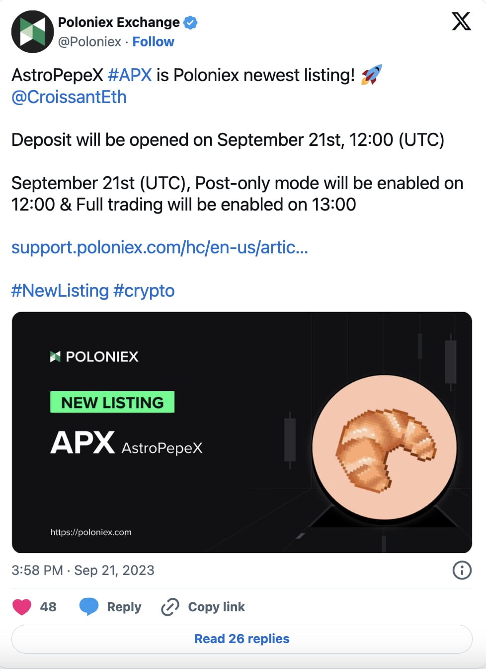 Ethereum-Entwickler nutzt ChatGPT, um KI-generierten Memecoin „AstroPepeX“ einzusetzen | Binance ...