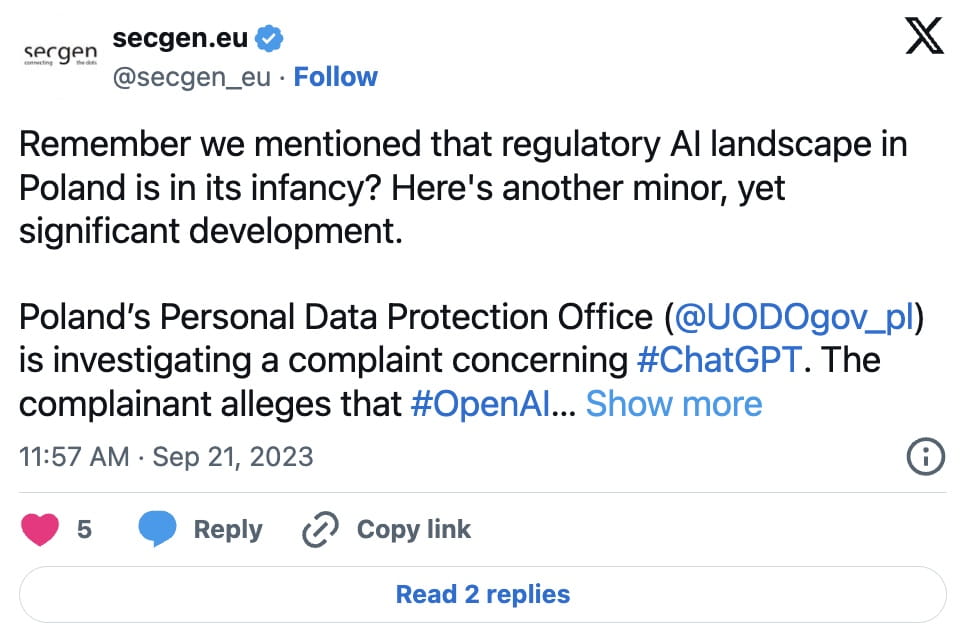 OpenAI Faces GDPR Breach Probe by Poland's Data Protection Authority ... OpenAI Faces GDPR Breach Probe by Poland's Data Protection Authority ...