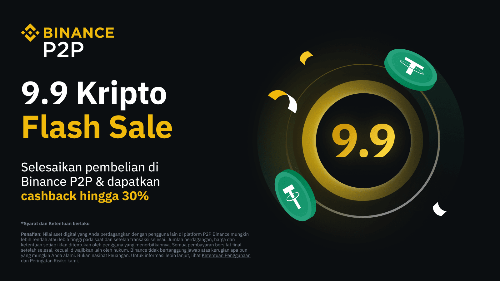 9.9 Flash Sale SEA Edition: Complete Purchases on Binance P2P & Get Up to 30% Cashback ...
