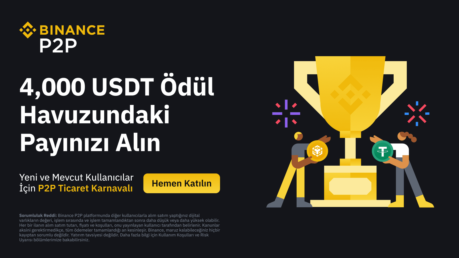 Binance P2P Trading Carnival: Claim Your Share of 4,000 USDT in Prizes! | Binance Announcement ...