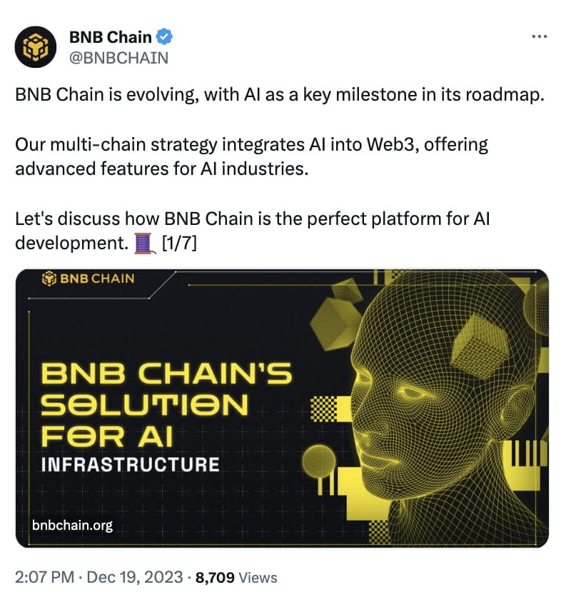 BNB Chain Extends Robust AI-Friendly Infrastructure Solutions | Binance ...