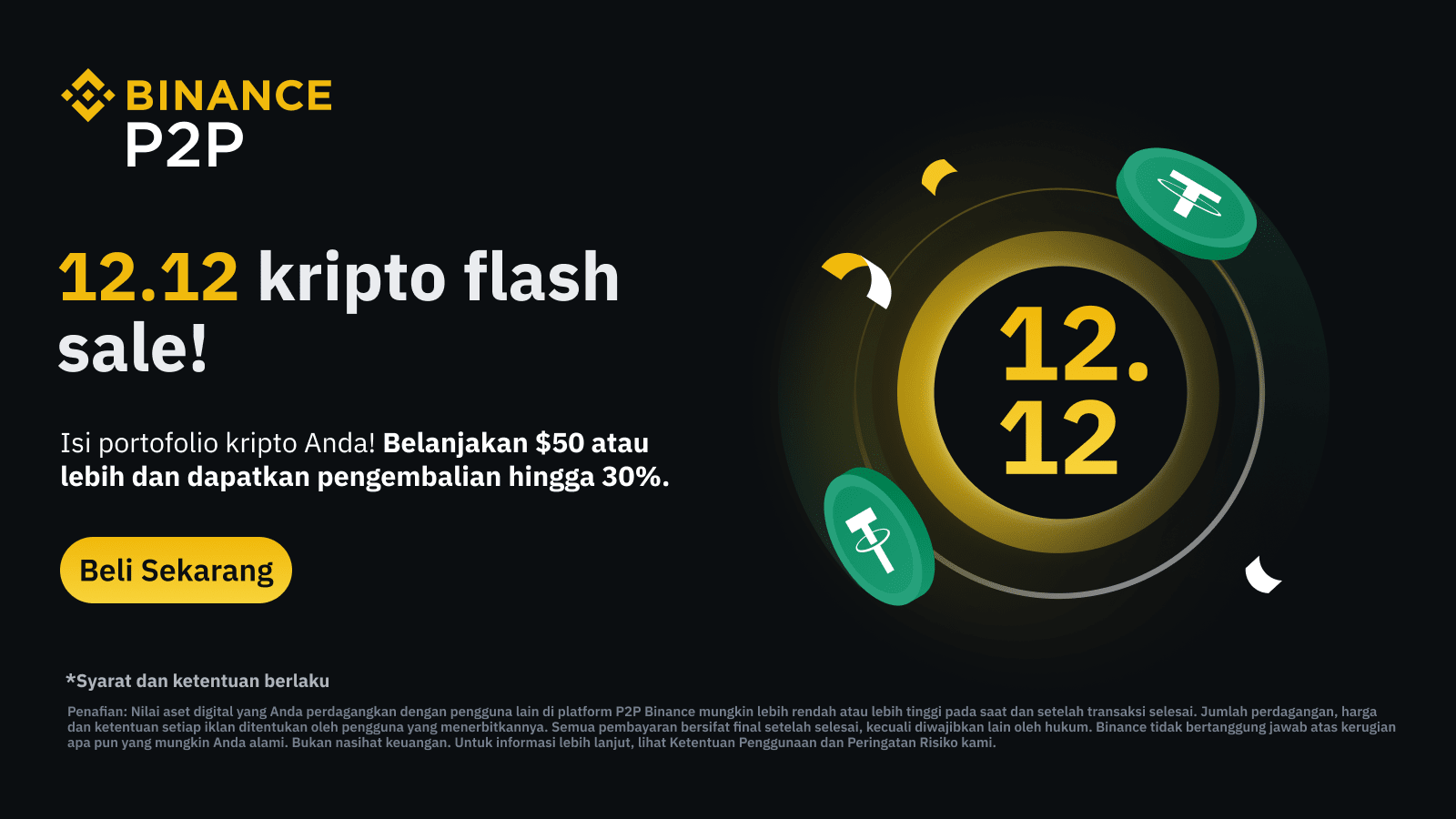 12.12 Flash Sale SEA Edition: Complete Purchases on Binance P2P & Get Up to 30% Cashback ...