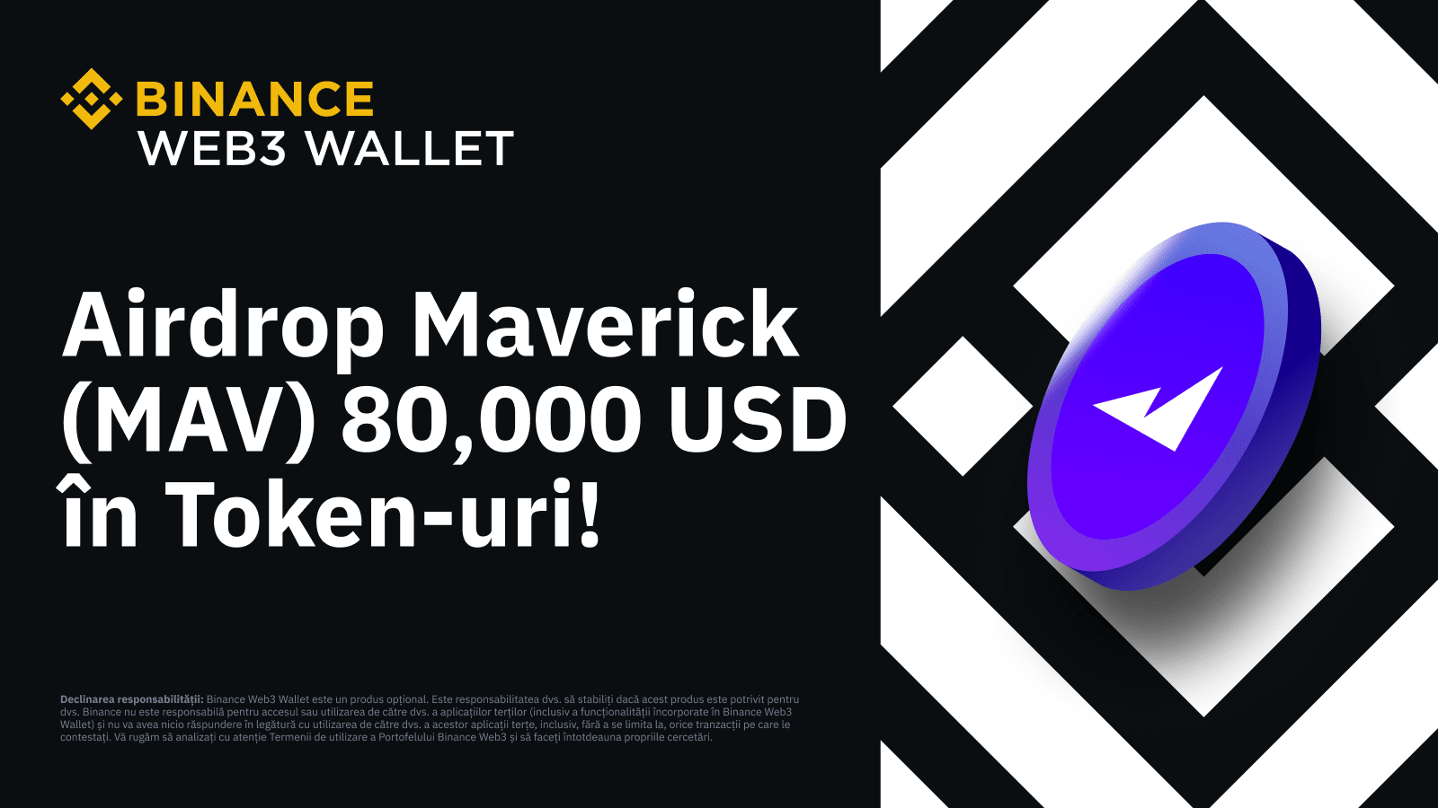 Airdrop Portofel Binance Web3: 80.000 USD în cupoane Maverick (MAV)! | ,airdrop,portofel,Binance ...