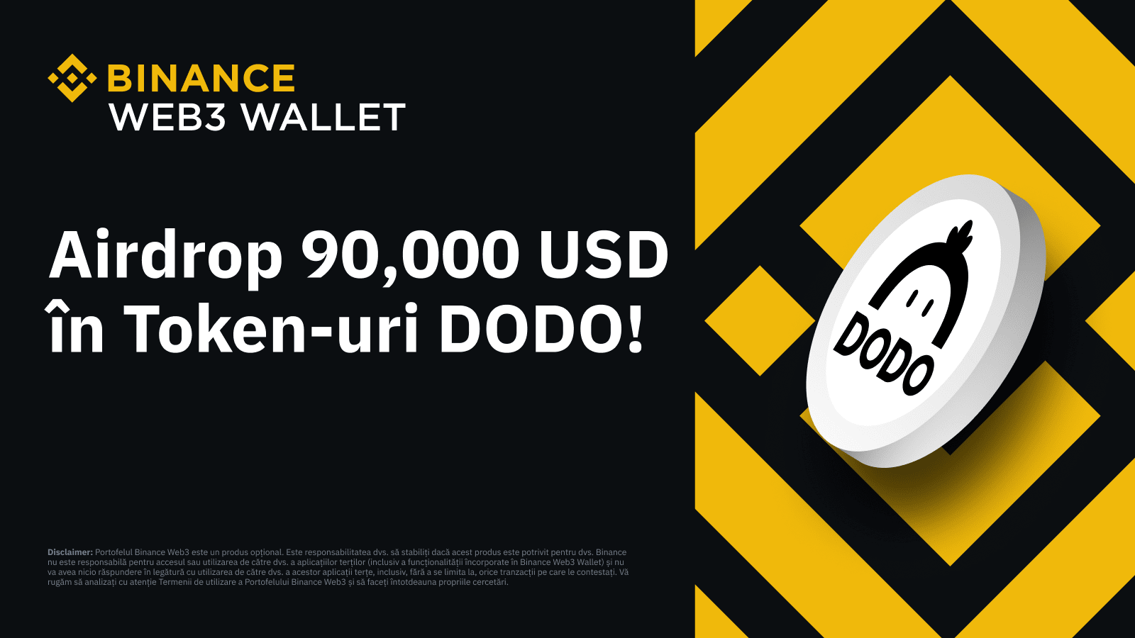 Airdrop Portofel Binance Web3: tokenuri DODO în valoare de 90.000 USD sunt puse la bătaie ...
