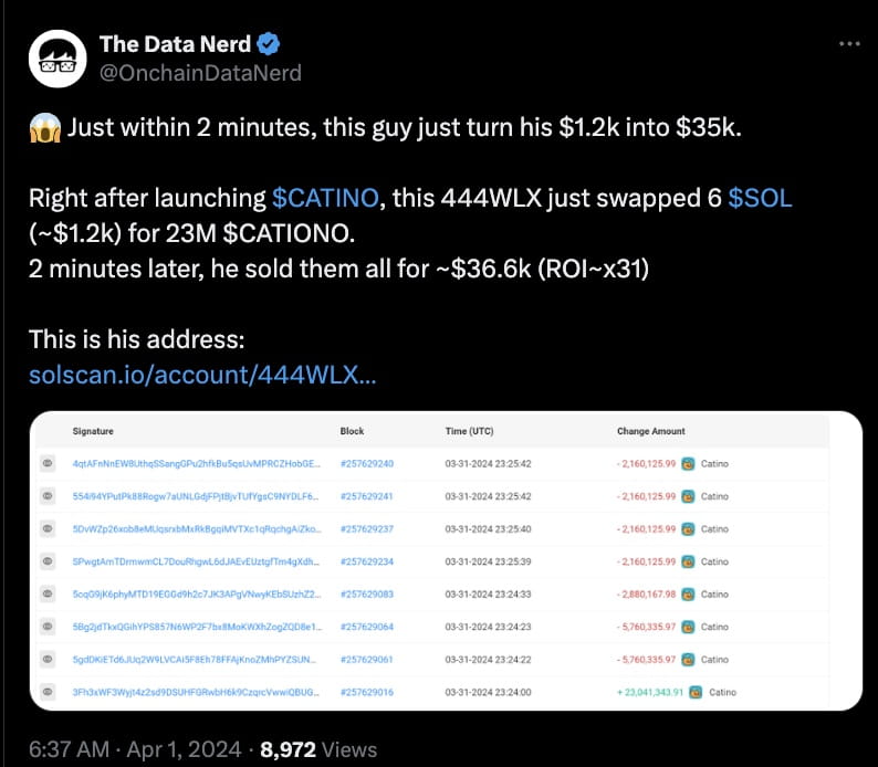 El comerciante obtiene ganancias de 31 veces en dos minutos con Meme ...