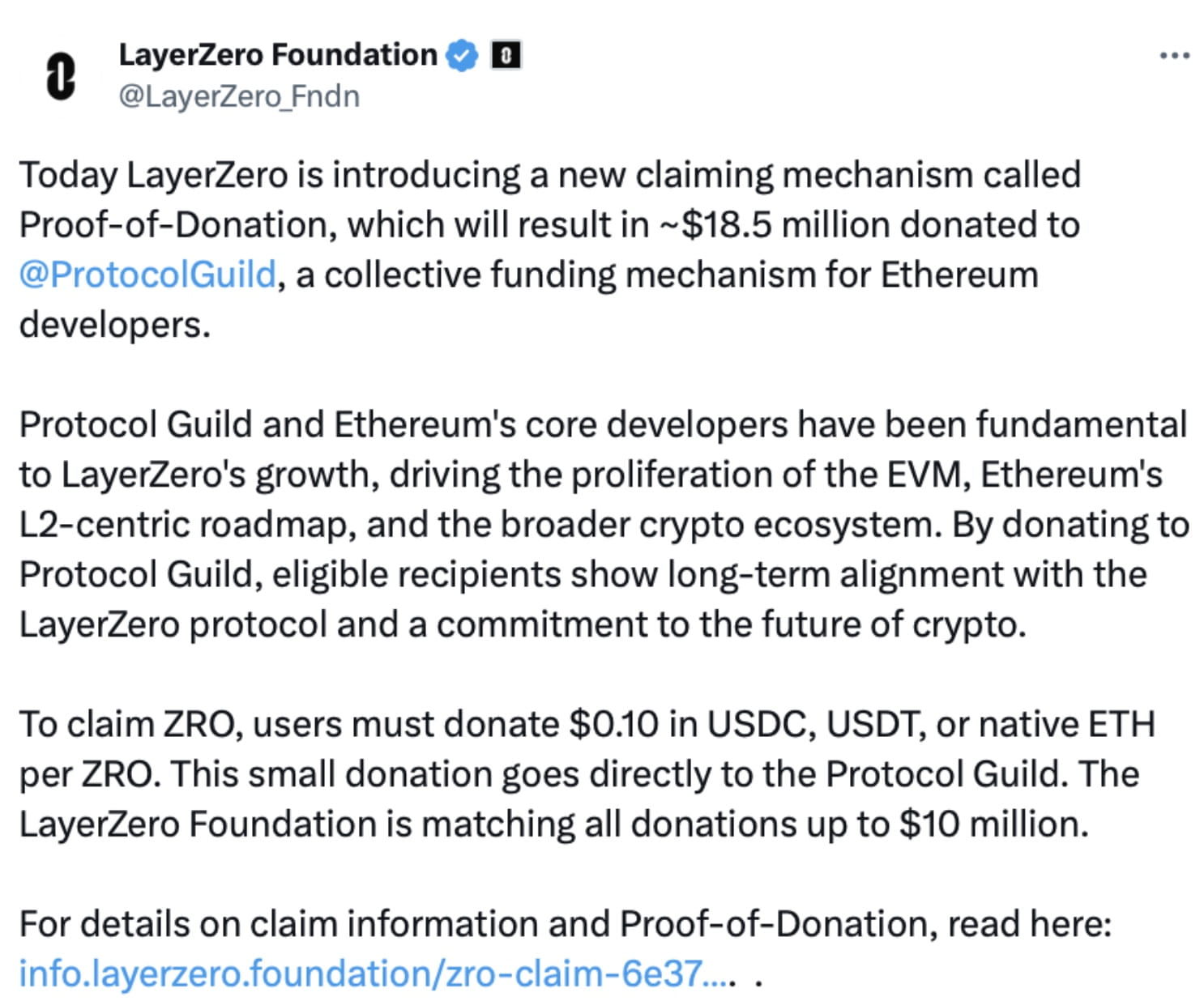 ZRO Token Plummets 17% Amid Controversy Over LayerZero’s 'Not an Airdrop' Launch | Binance News ...