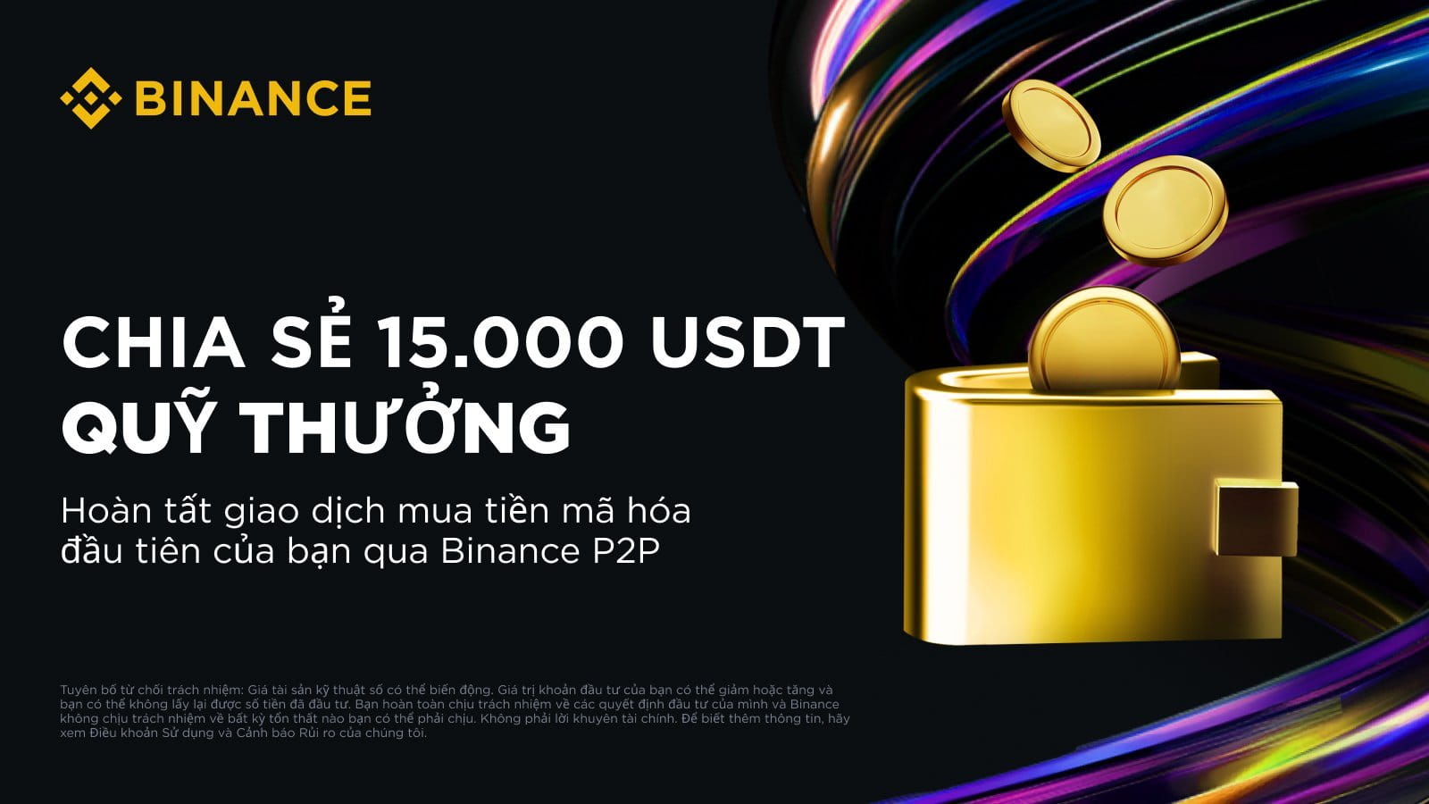 Complete your first crypto purchase via Binance P2P to share in a ...